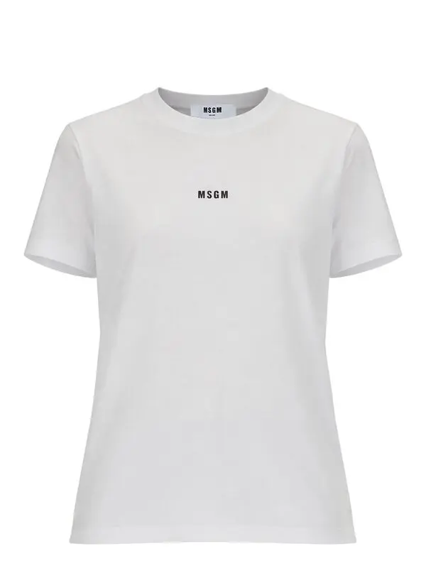MSGM T-shirt With Micro Logo - White
