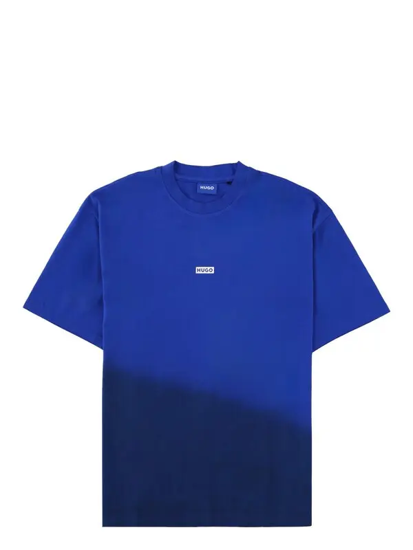 Hugo T-shirt "nalono" Con Logo - Blue
