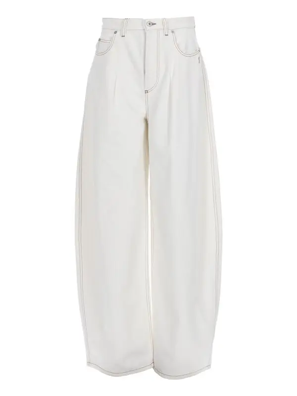 Jacquemus Ovalo Jeans - White