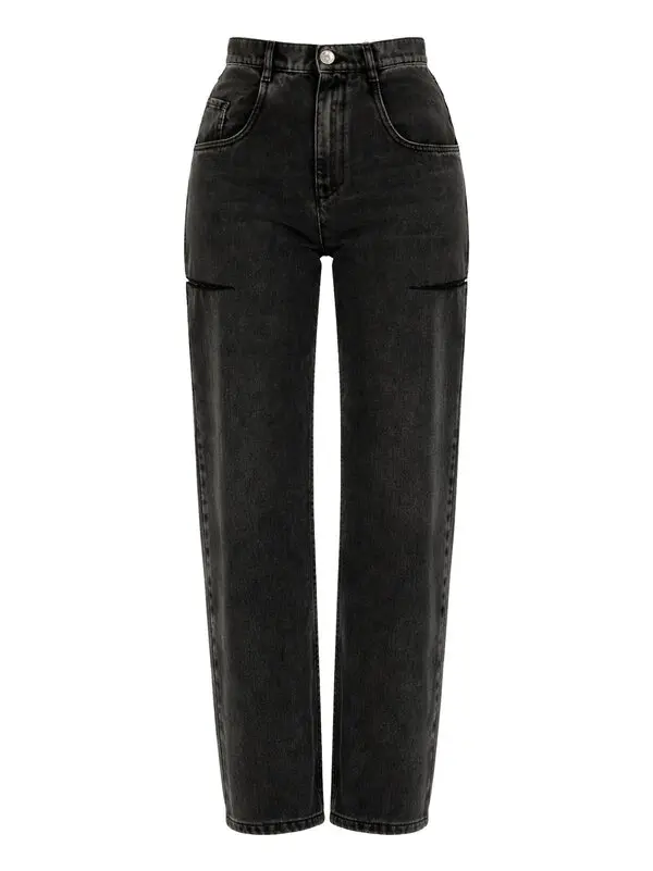 MAISON MARGIELA Cut Out Detailed Jeans - Black