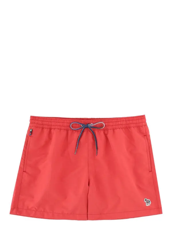 Paul Smith Swimsuit With Logo - Red