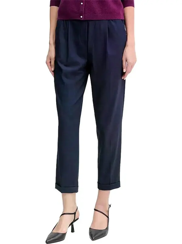 BENETTON Pleated Trousers - Blue