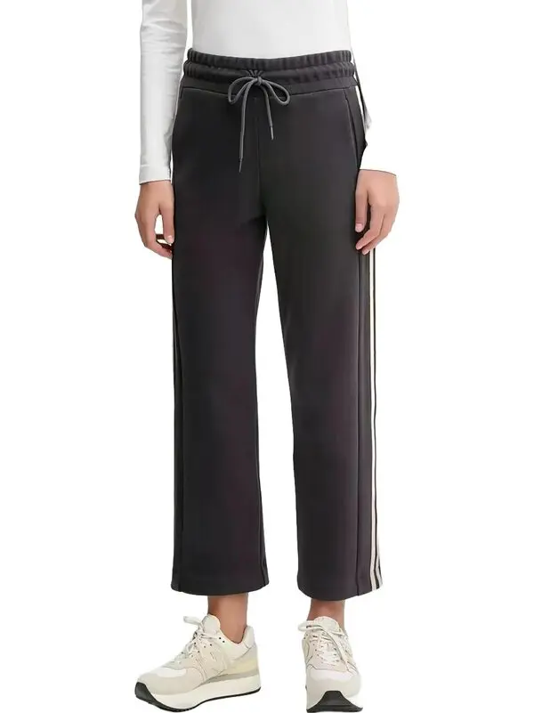 EA7 Drawstring Cropped Track Pants - Grey