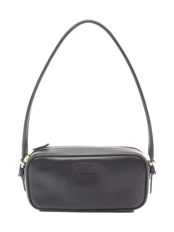 Miu Miu Pouch Leather Shoulder Bag - Black