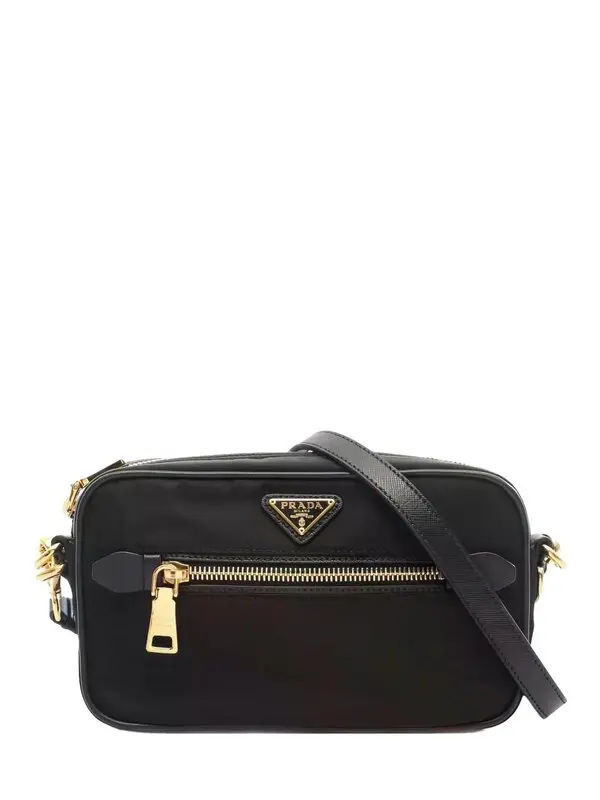 Prada Triangle-logo Shoulder Bag - Black