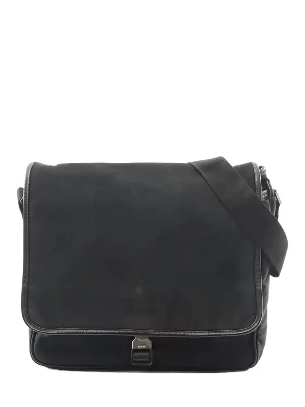 Prada Logo-detail Shoulder Bag - Black