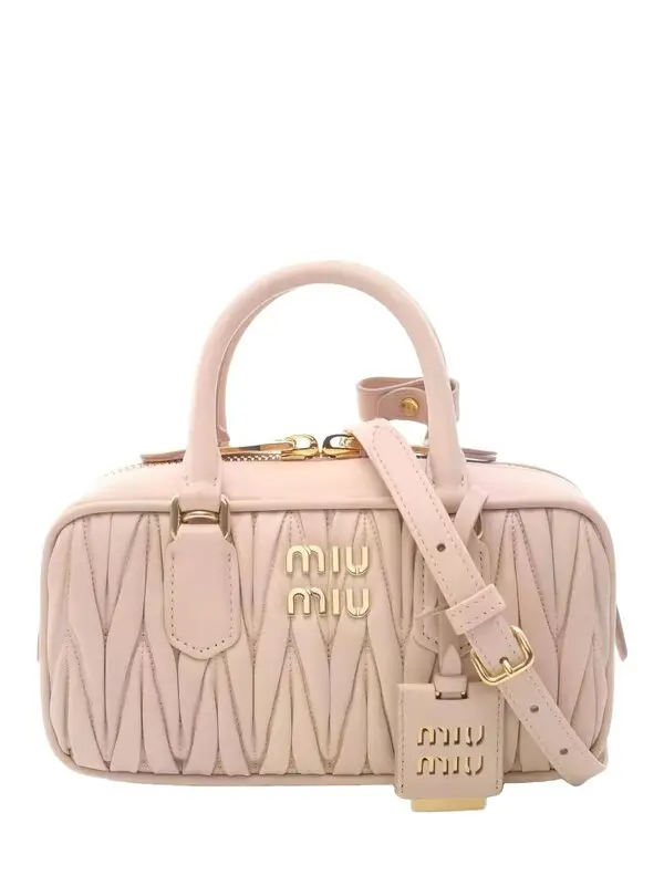 Miu Miu 2020s Leather Tote - Neutrals