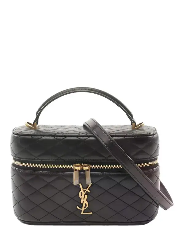 Saint Laurent Gabby Quilted Vanity Handbag - Black