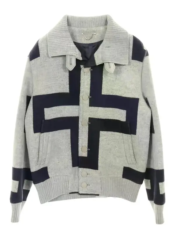 LOUIS VUITTON 2010s Anaplana Geometric Jacket - Grey
