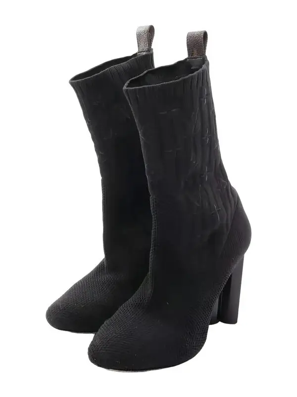 LOUIS VUITTON 2000s Silhouette Ankle Boots - Black