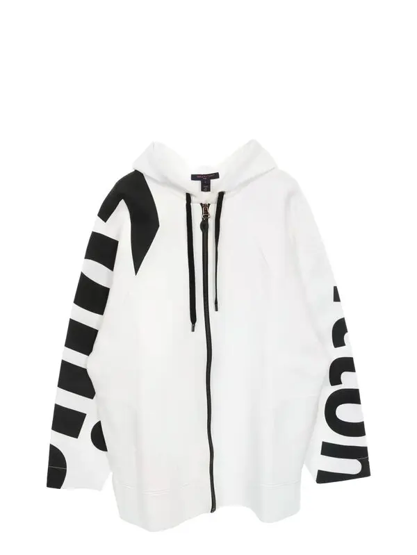 LOUIS VUITTON 2010s Zip-up Hoodie - White