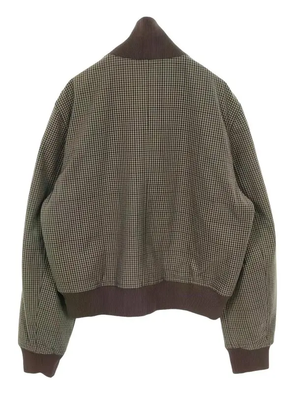 Prada Check-pattern Jacket - Green
