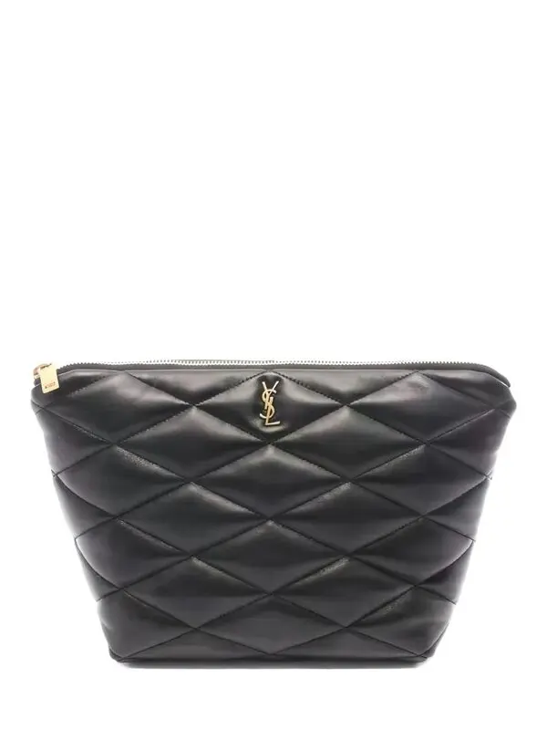 Saint Laurent Quilted Pouch - Black