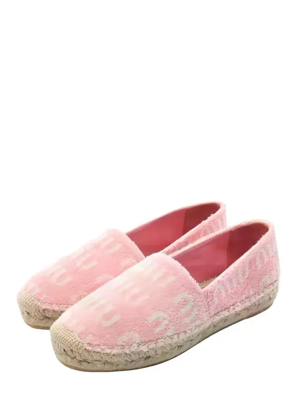 Miu Miu Logo-pattern Espadrilles - Pink