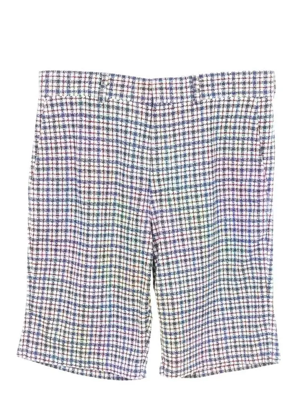 LOUIS VUITTON 1910s Check-pattern Shorts - Blue