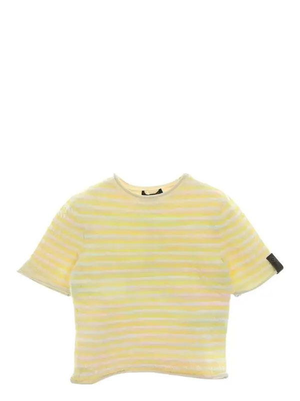 LOUIS VUITTON 20s Crinkle-knit T-shirt - Yellow