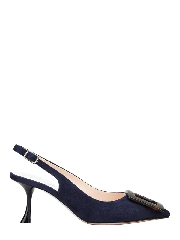 ROGER VIVIER Viv' In The City Slingback Pump - Galassia Scuro