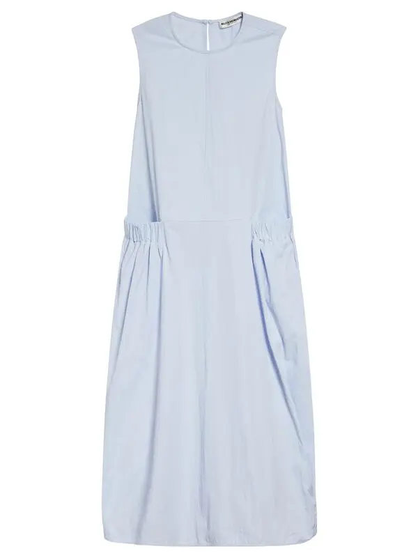 MELITTA BAUMEISTER Cotton Blend Side Pocket Dress - Soft Blue