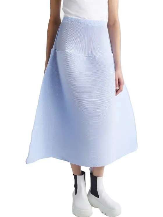 MELITTA BAUMEISTER Ripple Plissé Skirt - Soft Blue