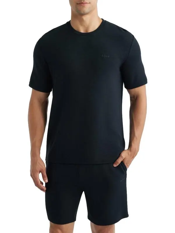 BOSS Rib Lounge T-shirt - Black