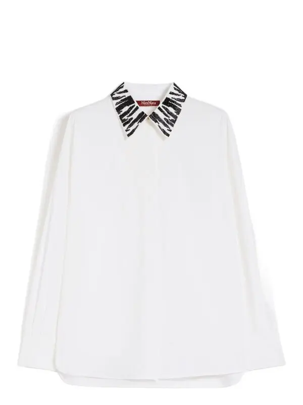 Max Mara Oversized Poplin Shirt - White