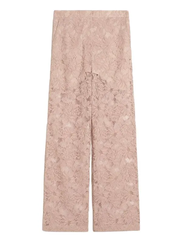 Max Mara Lace Straight Leg Trousers - Nudo
