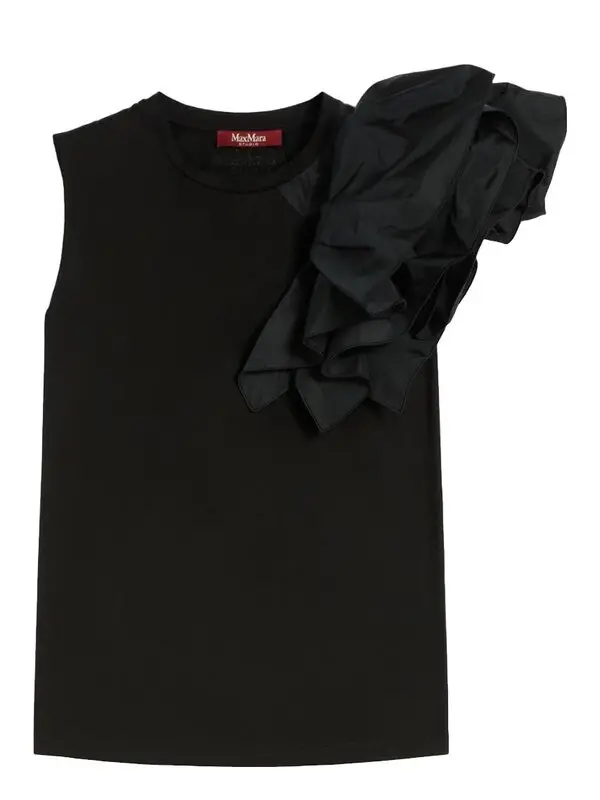 Max Mara Cotton Jersey T-shirt - Black