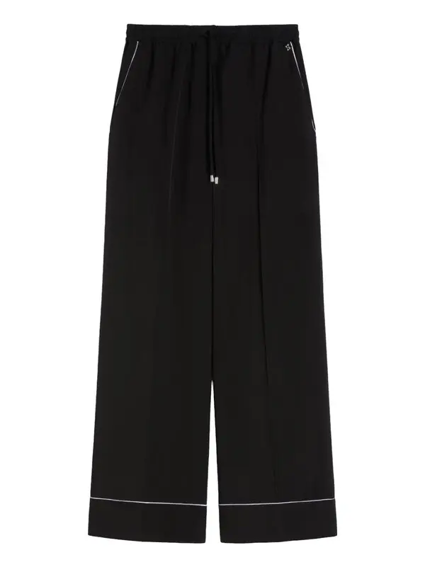 Max Mara Satin Jogger Trousers - Black