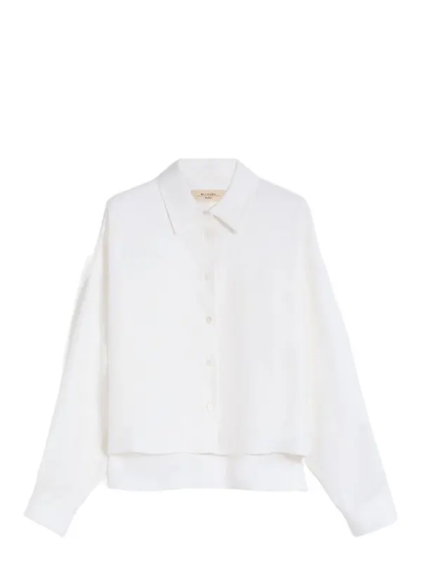 Max Mara Linen Canvas Shirt Jacket - White