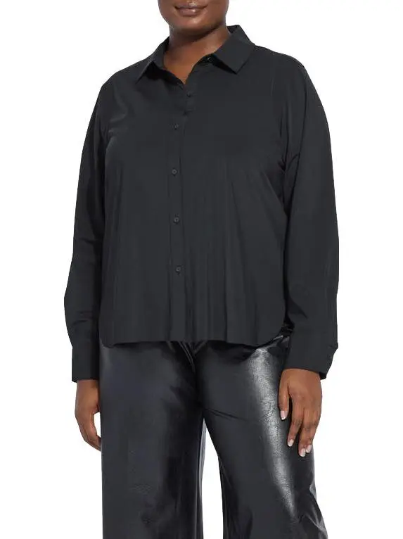 Lyssé Slim Fit Button-up Shirt - Black