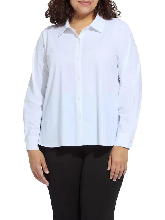 Lyssé Slim Fit Button-up Shirt - White