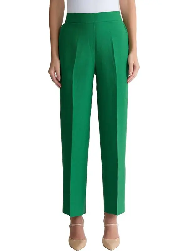 KASPER The Audrey Pull-on Straight-leg Pants - Lush Green