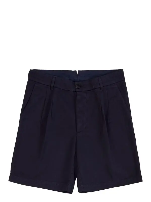 FORTELA Vintage Cotton Bermuda Shorts - Blue