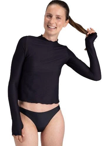 Wallien Long Sleeve Rash Guard - Black