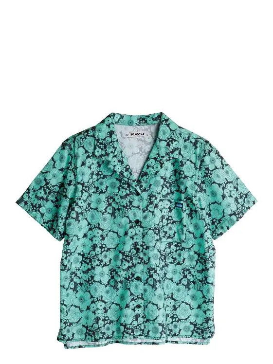KAVU Cedar Springs Shirt - Green Bloom