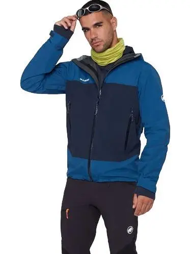 MAMMUT Crag Hs Hooded Jacket - Tschiel/marine