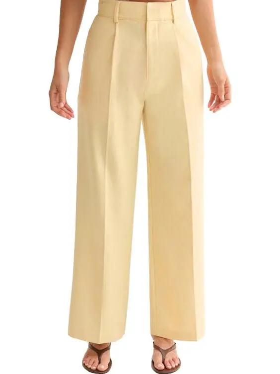 CRESCENT Wide-leg Trousers - Yellow