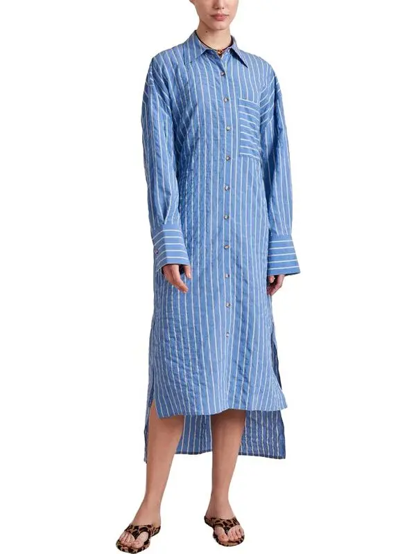 LA LIGNE Tangier Shirt Dress - Chambray