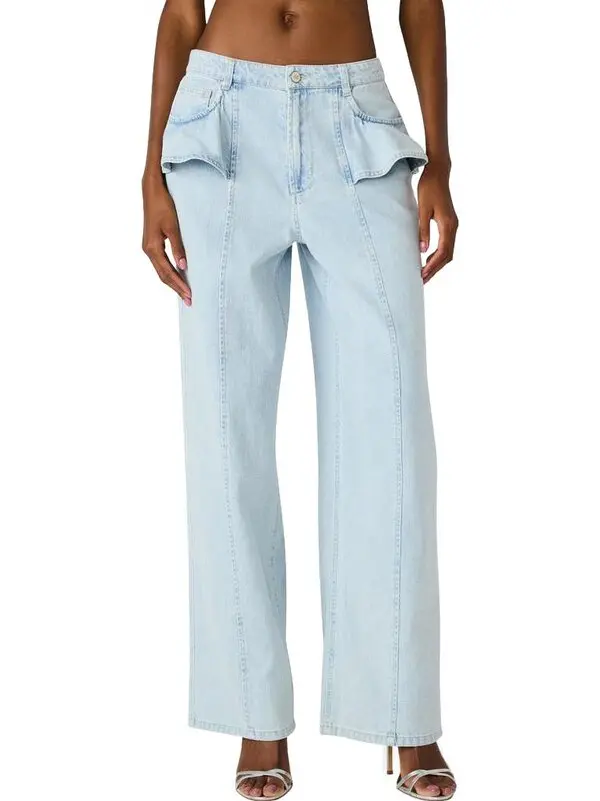 Steve Madden Flounce Detail Jeans - Sulphur Spring
