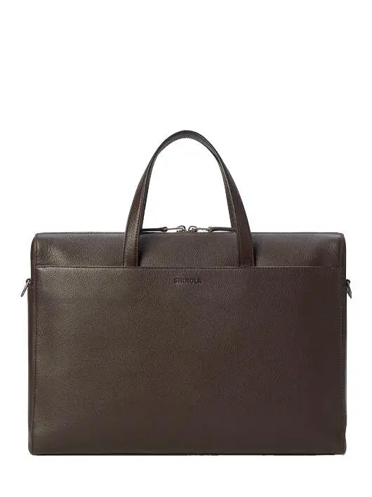 Shinola Canfield Essential Pebbled Leather Briefcase - Espresso
