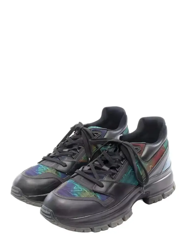LOUIS VUITTON 2019 2054 Line Panelled Sneakers - Black