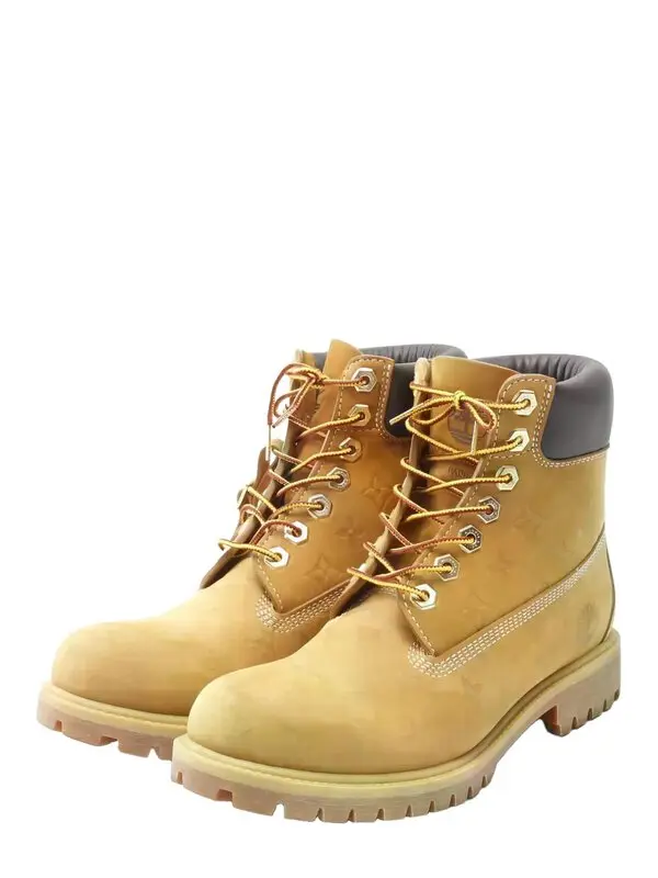 LOUIS VUITTON Embossed Ankle Boots - Neutrals