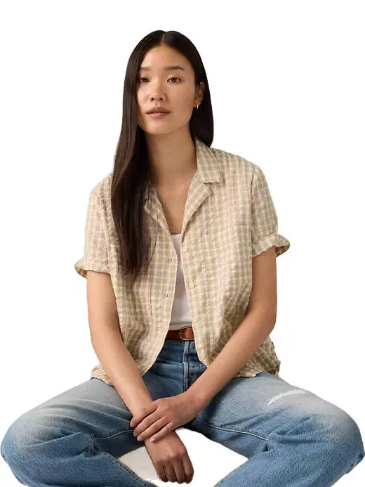LEVI'S Sonny Camp Shirt - Christie Plaid White