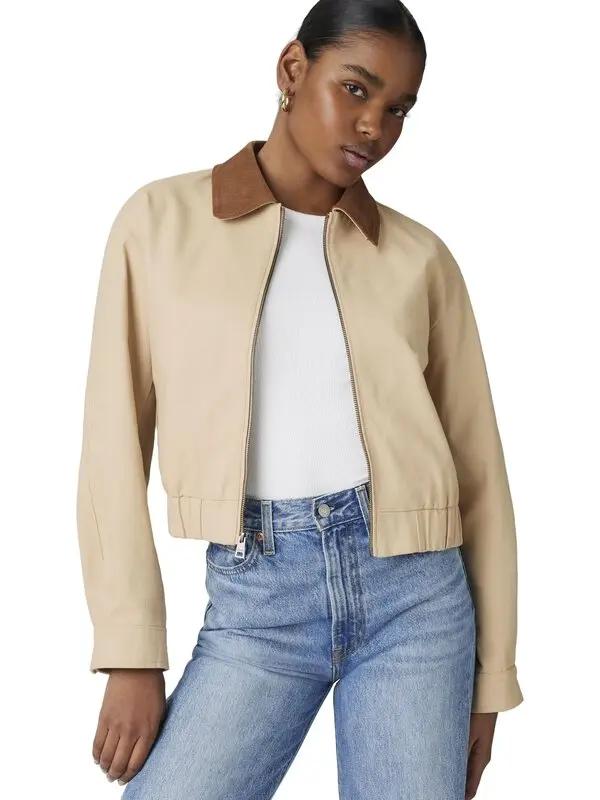 LEVI'S Laydown Collar Cotton Jacket - White