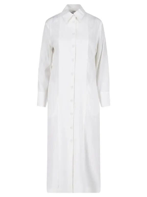 Max Mara Shirt Maxi Dress - White