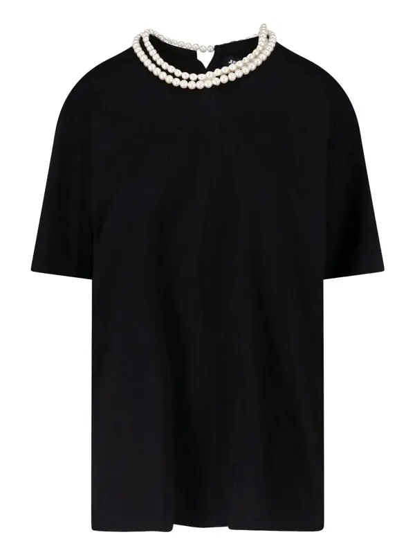 Junya Watanabe Pearl T-shirt - Black