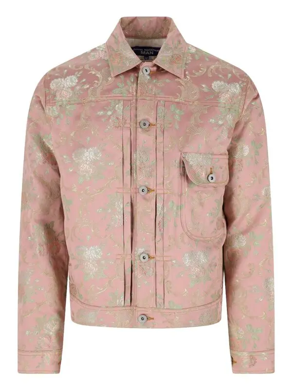 Junya Watanabe Jacquard Damask Jacket - Pink