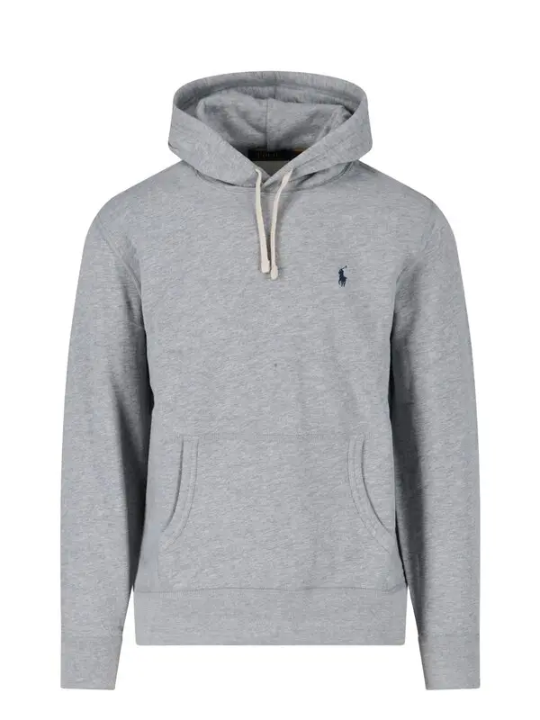 C.P. COMPANY Hooded Sweatshirt With Logo Detail - Gray