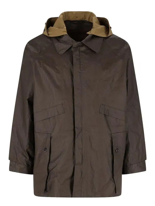LEMAIRE Technical Linen Jacket - Brown