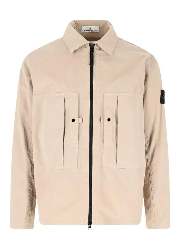 Stone Island 1200005 Mercerised Jacket - Beige